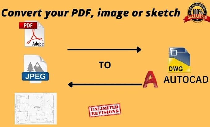 Convert your sketch or pdf to autocad by Andresegm | Fiverr