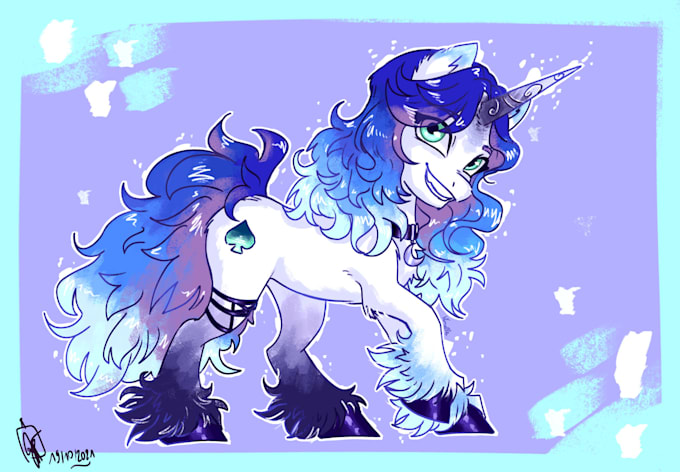 Draw your character as a mlp stylized pony by Etincelle__ | Fiverr