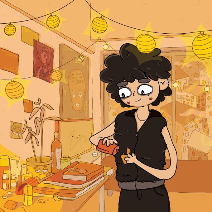 Create cartoon illustrations using adobe illustrator by K1ri__ | Fiverr