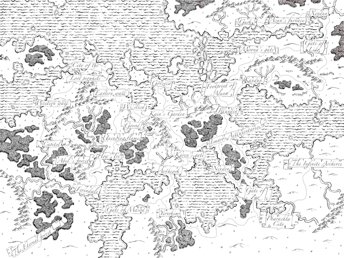 Create a fantasy cartography map for you by Bonejaw | Fiverr