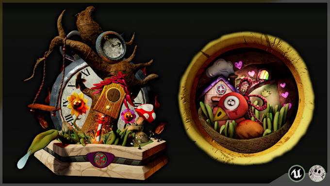 Create 3d little scenes for you by Gfdessin | Fiverr