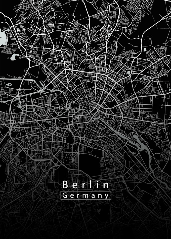 Create a custom map of your hometown as a displate by Robin_niemczyk ...