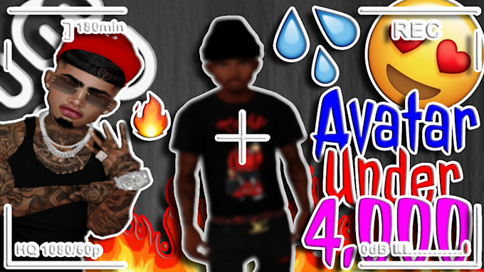 Create you an appealing imvu youtube thumbnail by Blvckversed | Fiverr