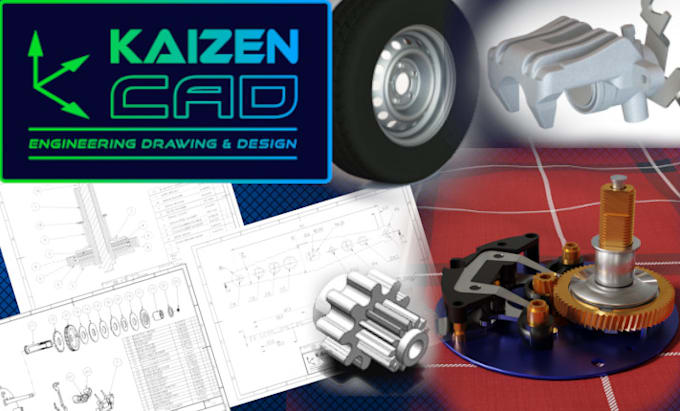Offer cad services, such as design, 2d, 3d, stl, step, etc by Kaizencad | Fiverr