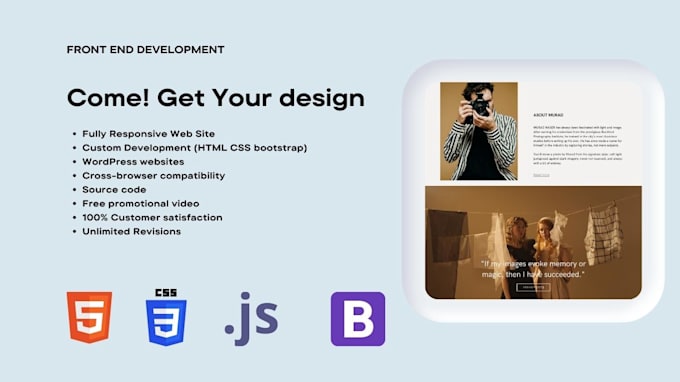 Develop or design an attractive website having modern design by ...