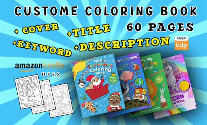Design a coloring book with cover and interior for amazon kdp by Glass ...