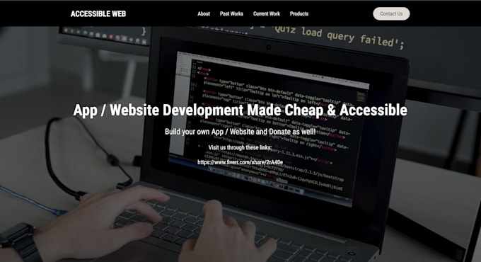 Develop a website using node js and react js by Accessibleweb | Fiverr