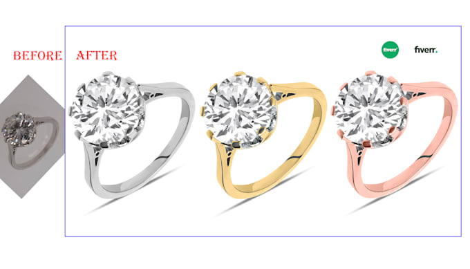 Jewelry retouching background removal service with fast by ...