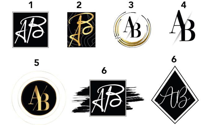 Choose your professional ab logo for you by Avgraphicarts | Fiverr