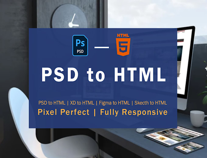 Convert psd to html xd figma to html css bootstrap scss by Sitara_zaman ...