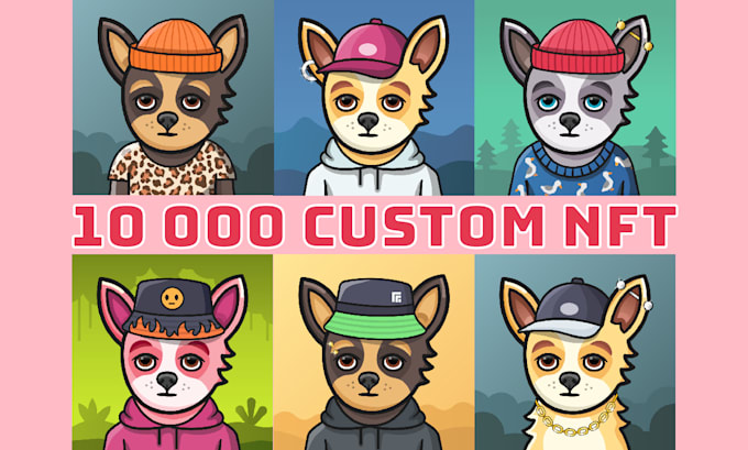Create 100, 1k, 10k unique nft characters for you by Blak1ta | Fiverr