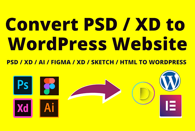 Convert psd, ai, xd, figma, pdf, sketch, jpg, png and html to wordpress ... Convert psd, ai, xd, figma, pdf, sketch, jpg, png and html to wordpress ...