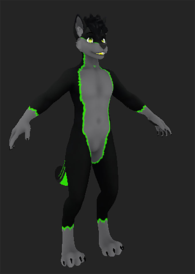 Create a furry vrchat texture for you by Pavvlexx | Fiverr