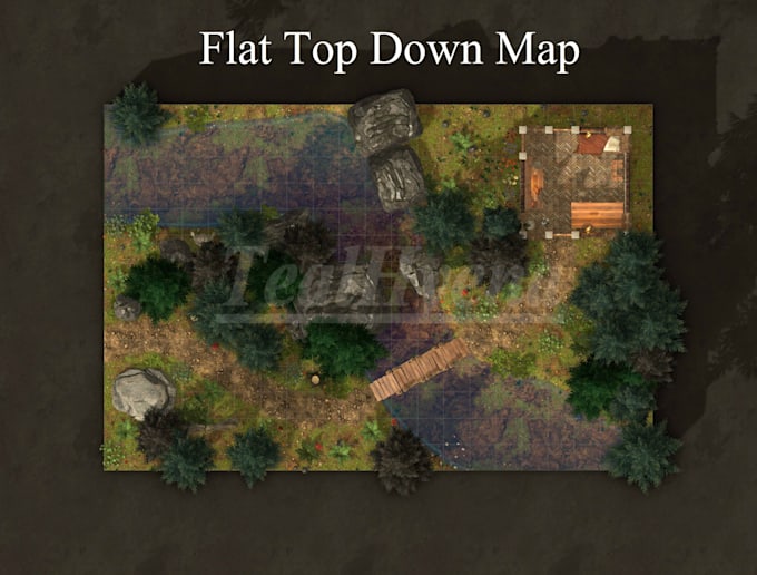 Create a custom battle map for you by Tealhyena | Fiverr