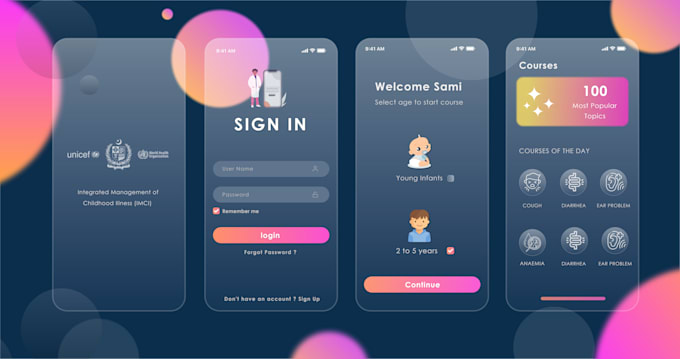Design interactive, modern dashboard, ui ux for mobile app by Saaami07 ...