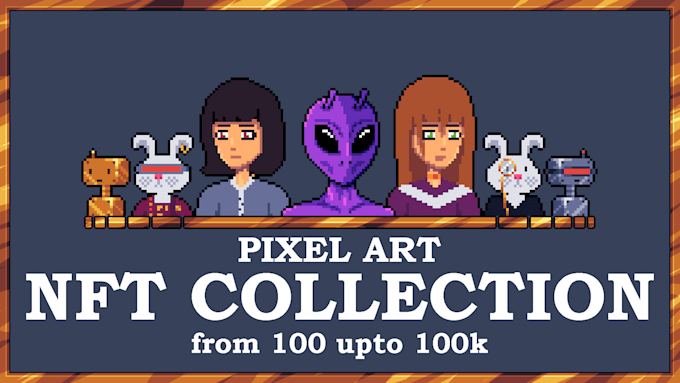 Create unique custom pixel art nft collection by Idurangatheeksh | Fiverr