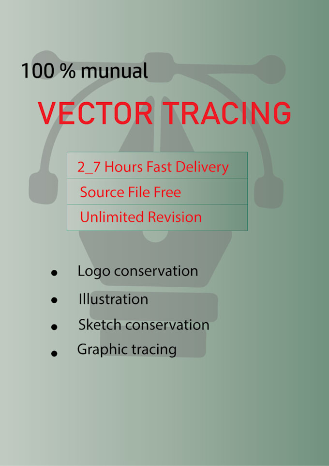 Do fast vector tracing or redraw,redesign your ,icon and image by ...