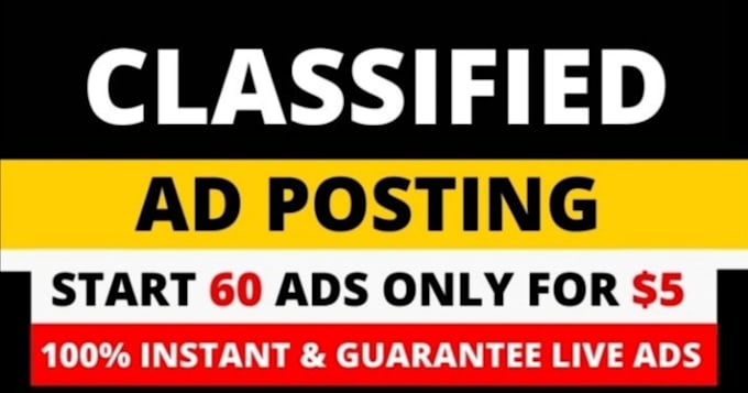 Do free classified add posting by Wlovef | Fiverr