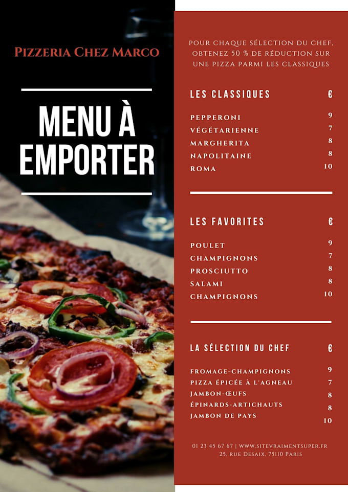 Design awesome food menu design by Yassinehadhri | Fiverr