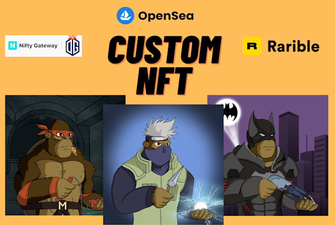 Design custom mascot nft character, traits for nft art by Nftaxel | Fiverr