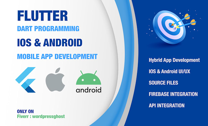 Build a flutterflow app in android, ios, and web by Wordpressghost | Fiverr
