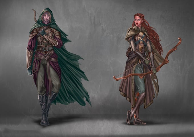 Draw dnd character art, fantasy illustration by Unchegaonkar | Fiverr