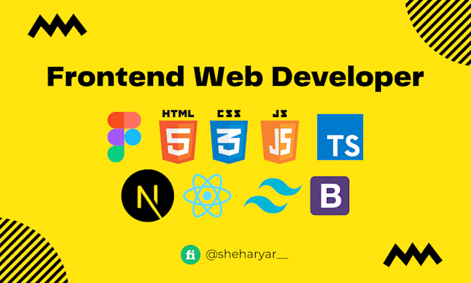Be your react js, next js frontend developer by Sheharyar__ | Fiverr