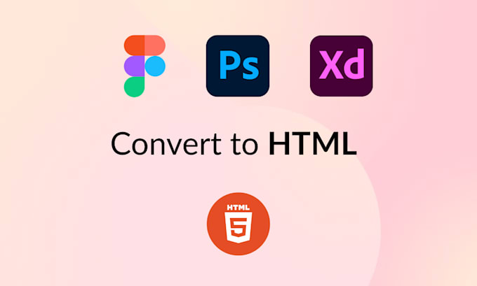 Convert figma photoshop adobe xd to html by Jeetsarphare | Fiverr