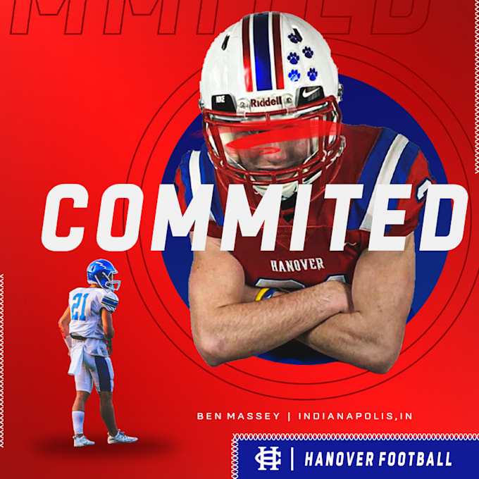 Design commitment graphic for athletes by Tycetreadway | Fiverr