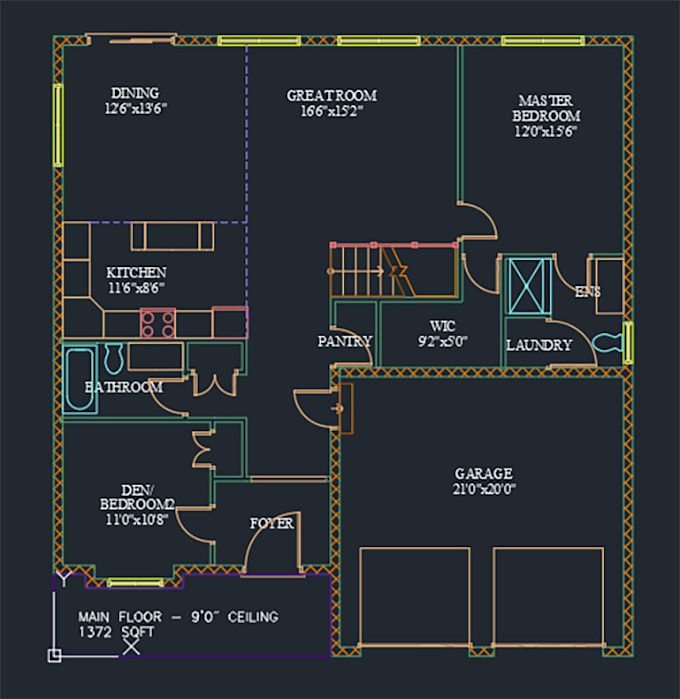 Draft autocad and revit drawings by Colaneri8607 | Fiverr
