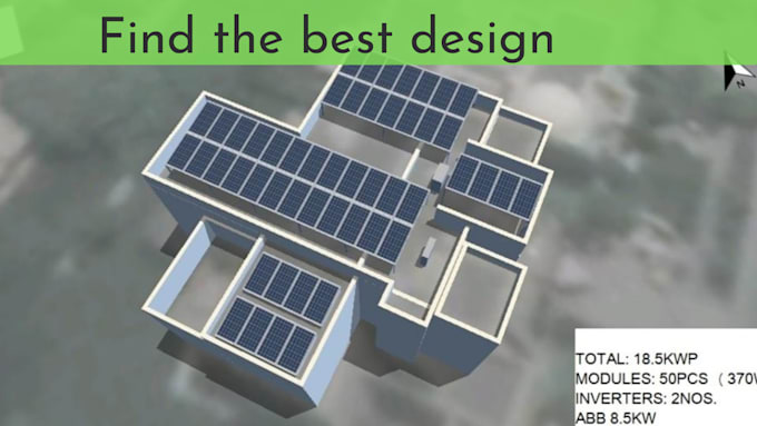 Design solar pv system using sketchup, helioscope, and autocad by ...