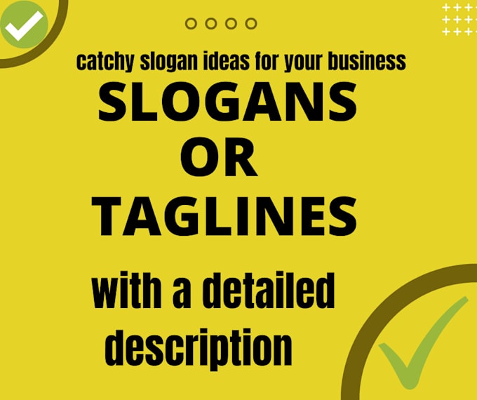 Write slogans or taglines with a detailed description by Carnoldmilord ...