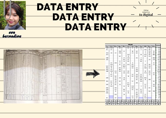 Entry your data from scratch to digital with neat format by ...