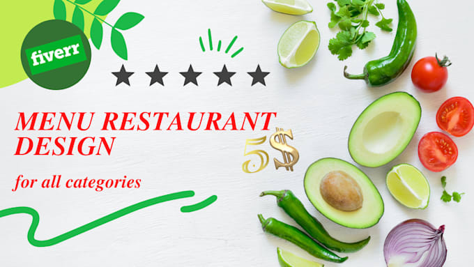 Design restaurant menu and food menu for you by Medhassan | Fiverr