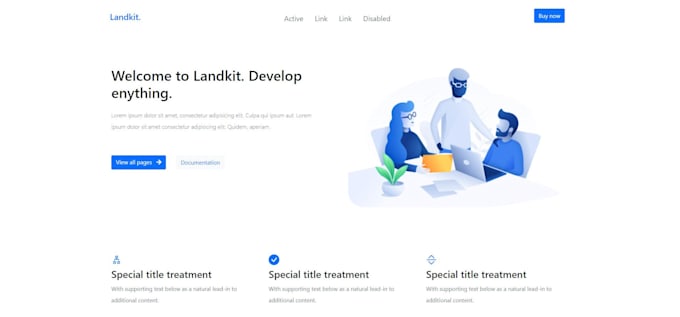 Create front end web design using html css javascript languages by ...