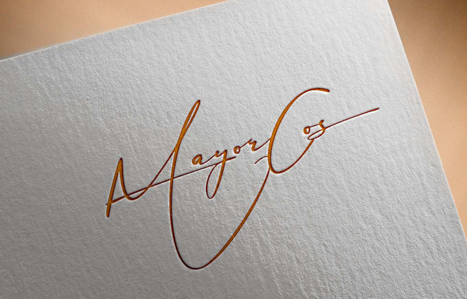 Make real handwritten signature logo, handmade unique design by ...