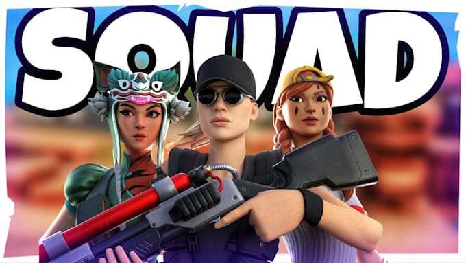 Create a 3d eye catching fortnite thumbnail by Fortmaps | Fiverr