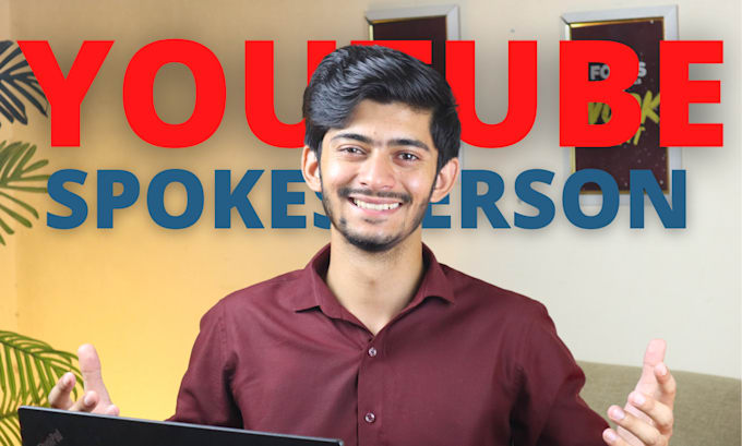 Be your youtube spokesperson video presenter and actor by Usmanqadir111 ...