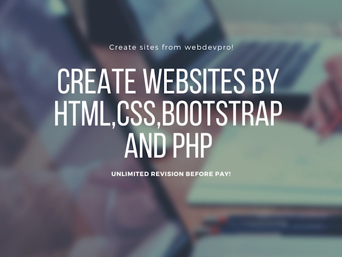 Design html, css, bootstrap and responsive by Webdevpro182 | Fiverr
