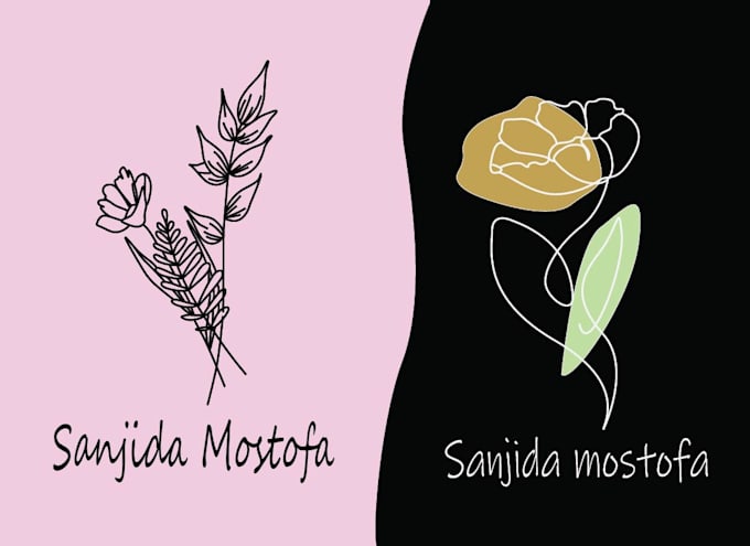 Draw line art, hand drawn minimalist logo by Sanjida_oishi | Fiverr