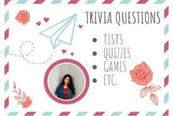 Make custom trivia questions mcqs and quiz by Raoarslan237 | Fiverr