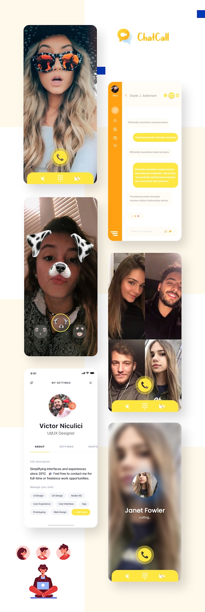 Design custom chat call all app as per requirements by Akshay9608 | Fiverr