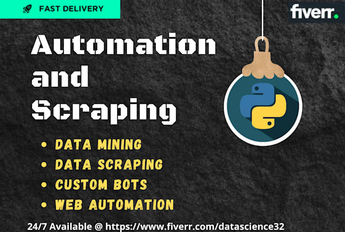 Do web automation and scraping by Datascience32 | Fiverr