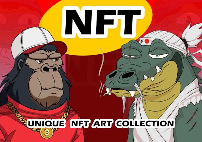 Create unique nft base art , 1k and 10k collections by Thevidx | Fiverr
