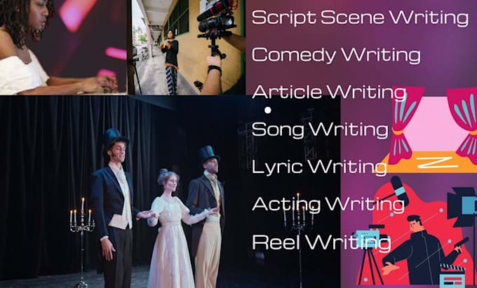 Ghost write script for your acting reel short film comedy skit by Rose ...