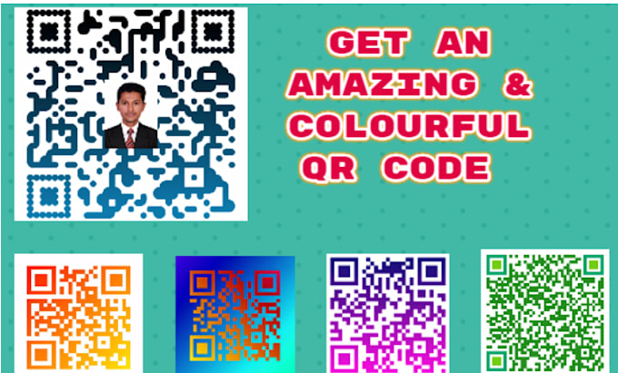 Create stunning colourful qr codes in 4 hours by Roopaktr2022 | Fiverr