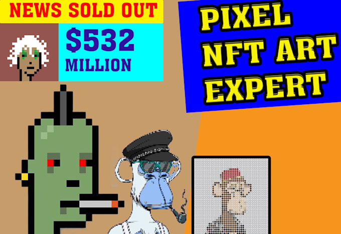 Create 1k 5k 10k pixel art nft collection for opensea by Habteqft | Fiverr