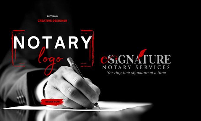 Design a clean and exclusive notary logo, landing page and website by ...