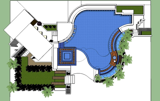 Do modern pool rendering by Vineth3333 | Fiverr
