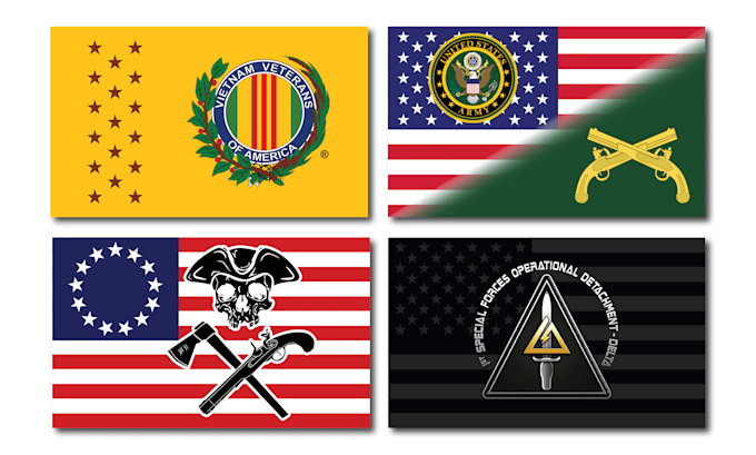 Do custom flag, patriot flag and convert to vector flag design by ...